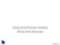 Mental Health Awareness - Introduction to Human Physiology - Lecture ...