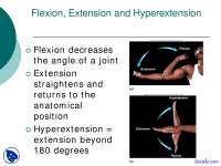 Flexion, Extension and Hyperextension -Human Physiology and Anatomy ...