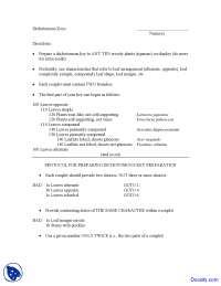 Dichotomous Keys - Dendrology - Quiz - Docsity