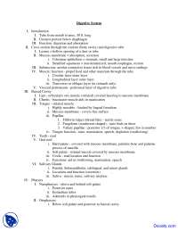 Digestive System - Human Anatomy and Physiology - Lecture Handouts ...