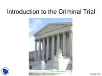 Introduction to the Criminal Trial - Mock Trial Preparation - Lecture ...