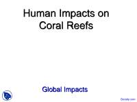 Human Impacts on Coral Reefs - Coral Reef Biology - Lecture Slides ...