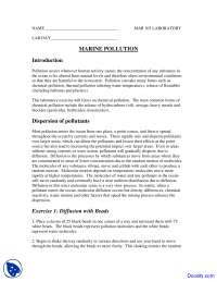 Atlantis Marine World - Introduction to Oceanography - Lab - Docsity