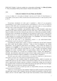 Foucault, Michel. A ética do cuidado de si como prática da liberdade ...