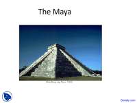 The Maya, History of Economics - Economics - Lecture Slides - Docsity