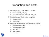 Production and Costs, Intermediate Microeconomics - Economics - Lecture ...