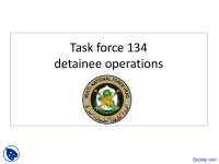 Detainee Operations - Military Law - Lecture Slides - Docsity