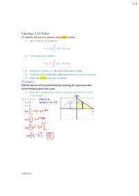 Shell Method - AP Calculus - Lecture Notes - Docsity
