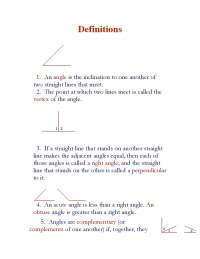 Early Definitions - Introduction to Non-Euclidean Geometry | MATH 4350 ...