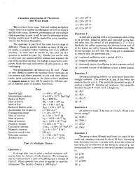 Density of Water - Physics - Exam Paper - Docsity