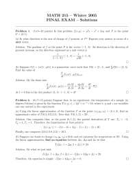 Unit Vector - Multivariable Calculus - Solved Past Paper - Docsity