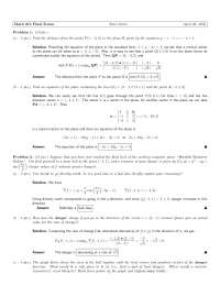 Gradient Vectors - Multivariable Calculus - Solved Past Paper - Docsity