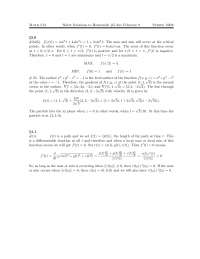 Zeros of Function - Multivariable Calculus - Solved Past Paper - Docsity
