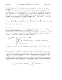 Area of Portion - Multivariable Calculus - Solved Past Paper - Docsity