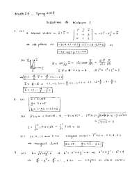 Perpendicular - Vector Calculus - Solved Exam - Docsity