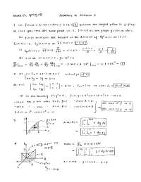 Tangent Plane - Vector Calculus - Solved Exam - Docsity
