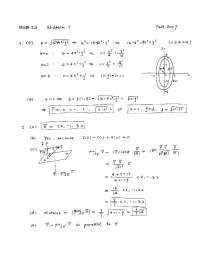 Contour Map - Vector Calculus - Solved Exam - Docsity