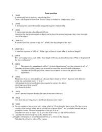 Lenses - General Physics - Solved Exam - Docsity