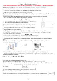 Electromagnetic Induction - General Physics - Lecture Notes | Study ...