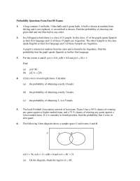Selected - Probablity - Exam - Docsity