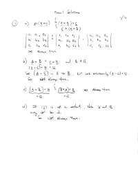 Object Moves - Calculus Three - Solved Exam - Docsity