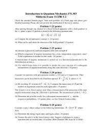 Normalization Constant - Quantum Mechanics - Exam | Exams Quantum ...