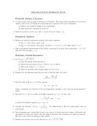 Parametric Surfaces - Differential Calculus of Multivariable Functions - Exam | Exams ...