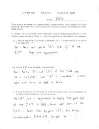 Invertible Matrix Theorem - Linear Algebra - Solved Exam - Docsity