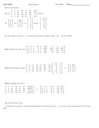 Columns of Rref - Linear Algebra - Quiz - Docsity
