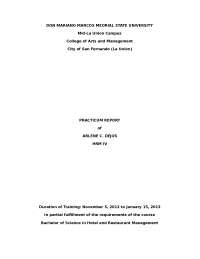 Practicum Report Outline (1) - Docsity