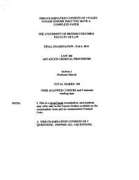 Charging Sheet - Advanced Criminal Procedure - Exam - Docsity