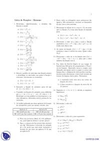 Lista de Exercícios Funções - Exercício - Fundamentos de Matemática ...