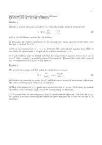 Explicit Expressions - Introduction to Quantum Mechanics - Exam - Docsity