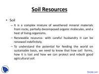 Soil Resources - Soil Mechanics - Lecture Slides - Docsity
