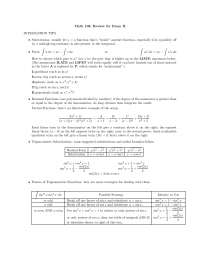 Constant - Calculus - Exam - Docsity