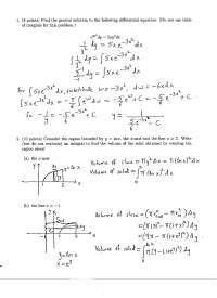 General Solution - Calculus - Solved Exam - Docsity