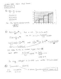 Accompanied - Calculus - Solved Exam - Docsity