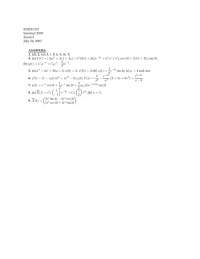Exhibits Resonance - Ordinary and Partial Differential Equations - Solved Exam - Docsity