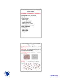 Structure of Crystalline Solids - Material Science for Engineers - Lecture Slides - Docsity