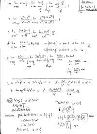 Sandwich Theorem - Calculus One - Solved Exam - Docsity