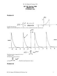 Numerical Value - Signals and Systems - Exam - Docsity