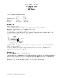 Connected - Microelectronic Devices and Circuits - Exam - Docsity