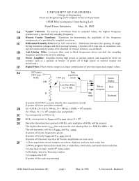 Hold Amplifier - Introductory Microcomputer Interfacing Laboratory - Solved Exam - Docsity