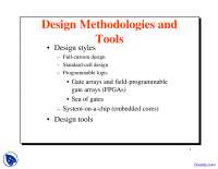 Design Methodologies - CMOS Design Methodologies - Lecture Slides - Docsity