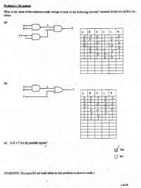Voltage - Introduction to Microelectronic Circuits - Solved Exam - Docsity