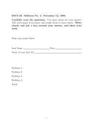 Bandlimited - Structure and Interpretation of Systems and Signals - Exam - Docsity
