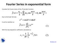 Exponential Form - Multimedia Signal Processing - Lecture Slides | Slides Electrical Engineering ...