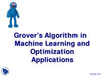 Grovers Algorithm - Quantum Computing - Lecture Slides - Docsity