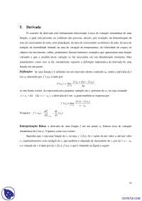 Derivada - Apostilas - Matemática - Docsity