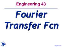 Fourier Transfer - Engineering Circuit Analysis - Lecture Slides - Docsity